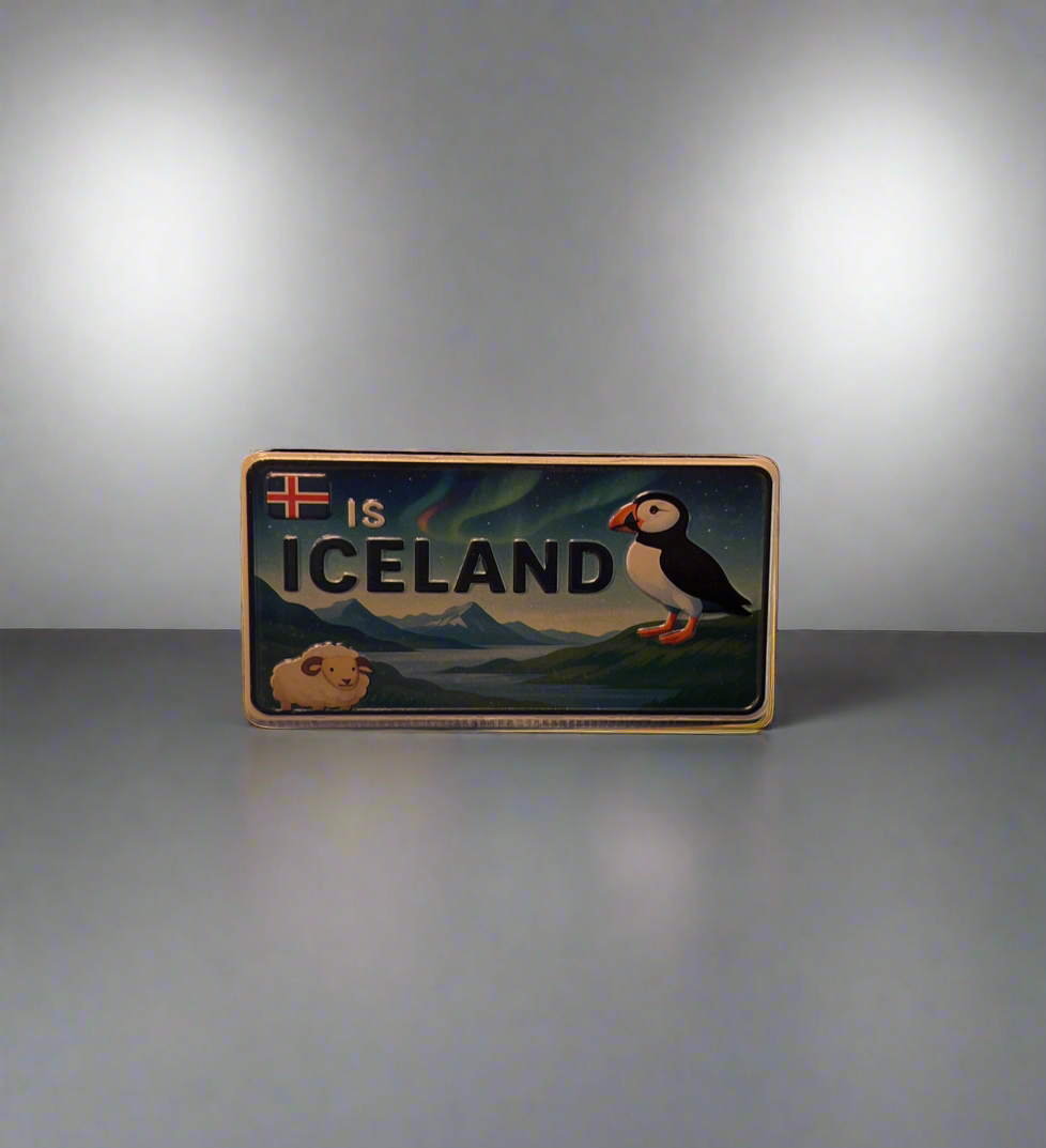 Magnet Iceland License Plate – Mamma Reykjavík